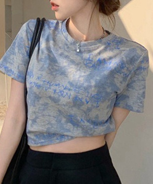 LYEON（リヨン） tシャツ Tシャツ グラデーションクロップドTシャツ レディース : ZOZOTOWN Yahoo!店 - 通販 ...