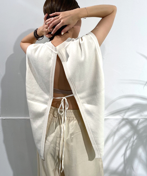 plage ニット 「NEARBYME/ニアーバイミー」 BACK SLIT : ZOZOTOWN Yahoo!店 - 通販 - Yahoo!ショッピング