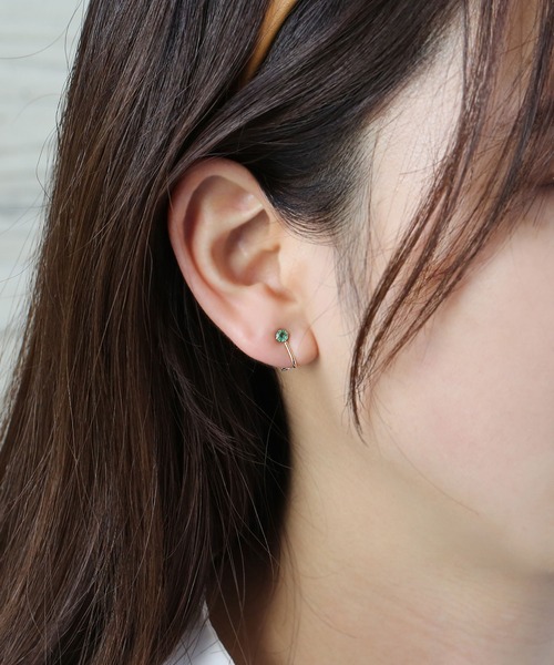 queite イヤリング K10 誕生石 クリップイヤリング 5月/エメラルド「queite」 レディース : ZOZOTOWN Yahoo ...