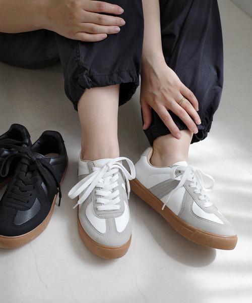 AmiAmi スニーカー ジャーマントレーナー レースアップスニーカー /ローカット レディース メンズ : ZOZOTOWN Yahoo!店 - 通販 - Yahoo!ショッピング