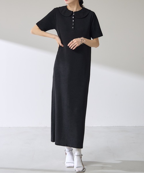 &. NOSTALGIA tシャツ 「ZOZO限定」ふくれジャガードポロワンピース レディース : ZOZOTOWN Yahoo!店 - 通販 - Yahoo!ショッピング