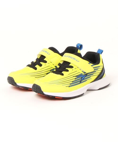 キッズ スニーカー シュンソク 16-23 S-AXELRATER 084 キッズランニングシューズ SJJ 1210 YELLOW ...