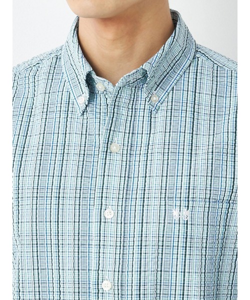 McGREGOR シャツ サッカーチェック＆ストライプ BD半袖シャツ メンズ : ZOZOTOWN Yahoo!店 - 通販 - Yahoo!ショッピング