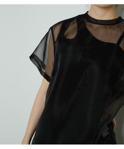 Yahoo!オークション - 「LE CIEL BLEU」 ノースリーブニット 36 オレン...