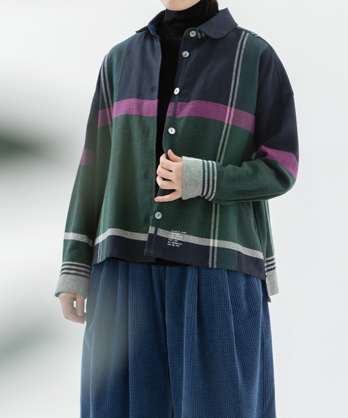 nop de nod（ノップドゥノッド） ブラウス シャツ ビエラパネルチェッククロップドシャツ レディース : ZOZOTOWN Yahoo!店 - 通販 - Yahoo!ショッピング