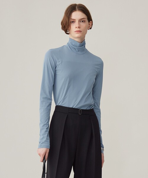 ICB tシャツ 「洗える」 パウダリーチュール ハイネックトップス レディース : ZOZOTOWN Yahoo!店 - 通販 - Yahoo!ショッピング