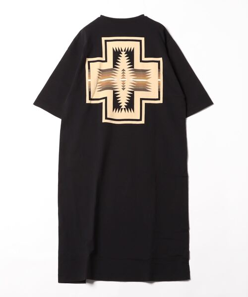 Yahoo!オークション - 「PENDLETON」 Tシャツワンピース FREE ブラック...
