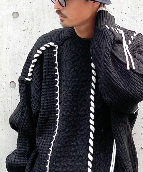 Yahoo!オークション - 「classicalelf」 長袖ニット MEDIUM アイボリー...