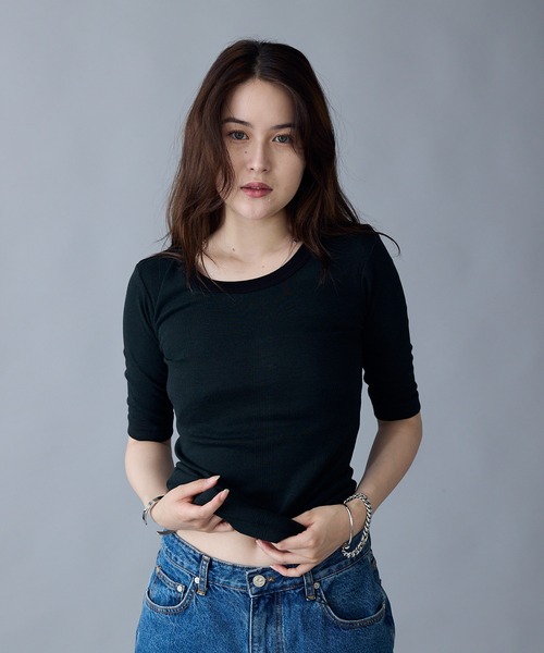 tシャツ Tシャツ R.P.miller/ミラー パネルリブH/S 5分袖 Tシャツ レディース : 84734749 : ZOZOTOWN Yahoo!店 - 通販 - Yahoo!ショッピング