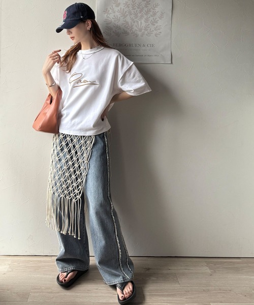 Java tシャツ 「JaVaジャバコラボ」大胆ロゴで魅せる。前後2way裏毛胸元PAEANロゴ半袖Tシャツ レディース : ZOZOTOWN Yahoo!店 - 通販 - Yahoo!ショッピング