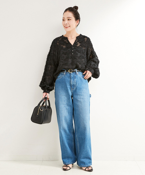 Simplicite ブラウス シャツ 「追加6」手洗い可 / パフスリーブジャカードブラウス レディース : ZOZOTOWN Yahoo!店 - 通販 - Yahoo!ショッピング