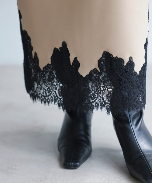 Yahoo!オークション - 「anuans」 タイトスカート MEDIUM ホワイト系そ...