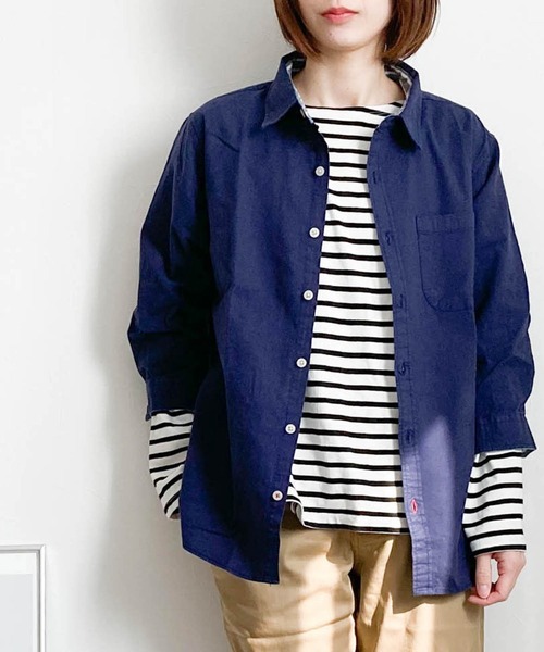 「Ritzy」 「HALHAM」7分袖シャツ MEDIUM ネイビー メンズ : ZOZOTOWN Yahoo!店 - 通販 - Yahoo!ショッピング