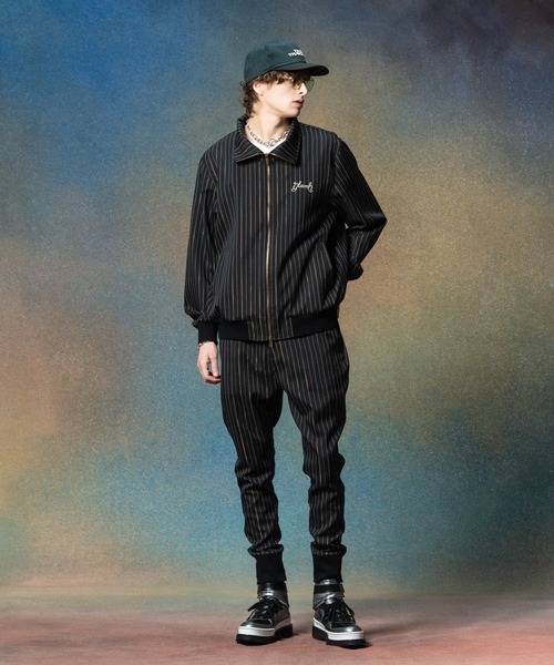 glamb ブルゾン アウター Sparkle Stripe Track Jacket / スパークルストライプトラックジャケット メンズ ...
