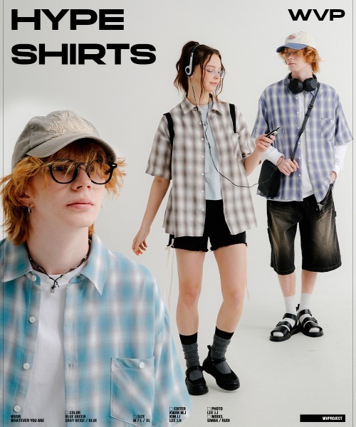 WV PROJECT シャツ 「WV PROJECT」Hype ombre check 12 sleeve shirt KHSS7721 メンズ レディース : ZOZOTOWN Yahoo ...