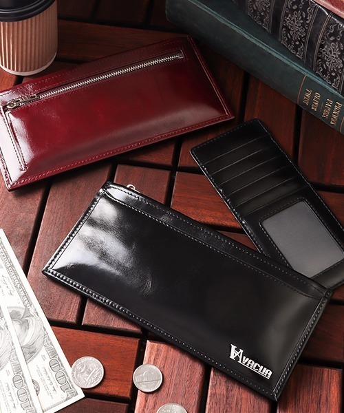 VACUA（ヴァキュア） 財布 カードケース付き極薄光沢スマート長財布