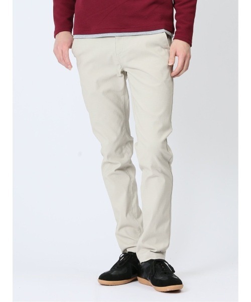 チノパン m.f.エディトリアル メンズ ハイパーストレッチ トラウザースキニーパンツ ドビー メンズ（パンツ/チノパンツ ｜m.f ...