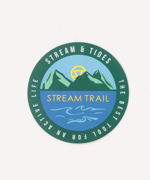 STREAM TRAIL ステッカー STICKER STREAM＆TIDES BLACK・COLOR : ZOZOTOWN Yahoo!店 ...