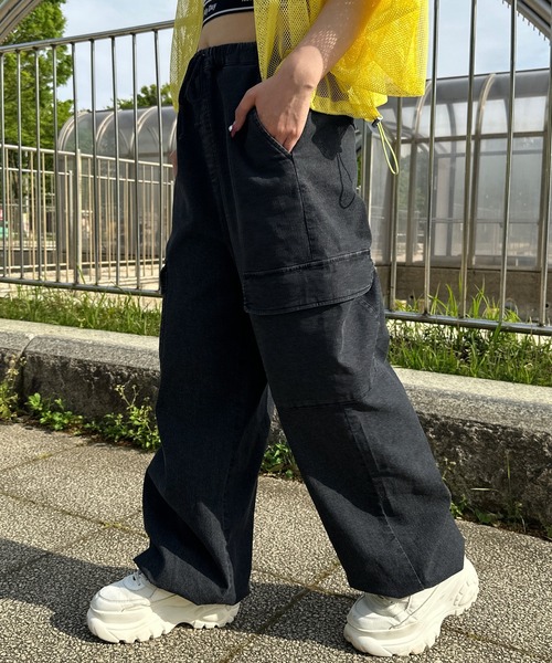 shrita（シュリータ） パンツ デニムカーゴパンツ「低身長さん向けSサイズ展開あり」 キッズ 子供服 女の子 : ZOZOTOWN ...