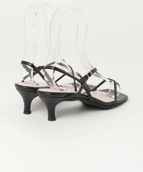 Yahoo!オークション - 「ODETTE E ODILE」 ヒールサンダル 22.5cm ブラ...