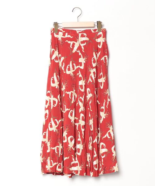 INGEBORG 「INGEBORG」 花柄フレアスカート - レッド レディース : ZOZOTOWN Yahoo!店 - 通販 - Yahoo!ショッピング