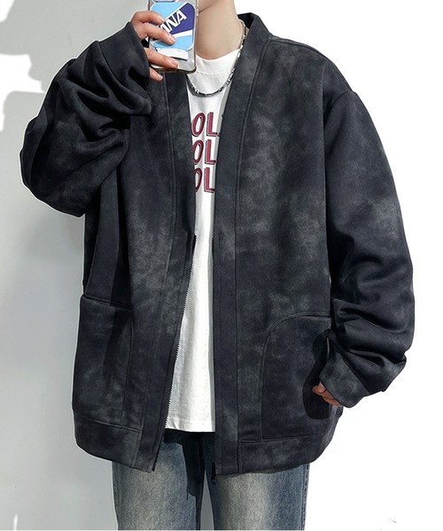 JOHNNY WOLF カーディガン VANE オーバーサイズ ダンボールニット ジップアップ アシッド メンズ レディース ...