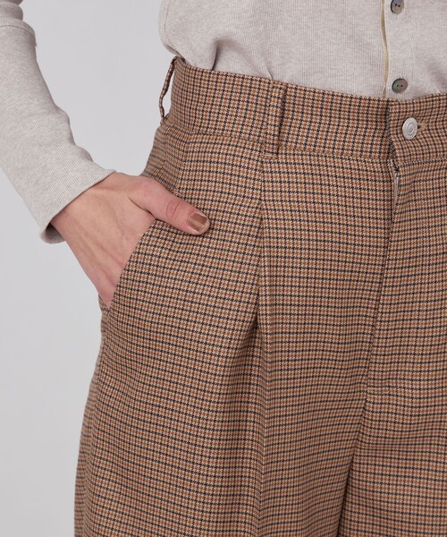 MACPHEE（マカフィー） パンツ ウールナチュラルストレッチ タックワイドパンツ レディース : ZOZOTOWN Yahoo!店 - 通販 - Yahoo!ショッピング