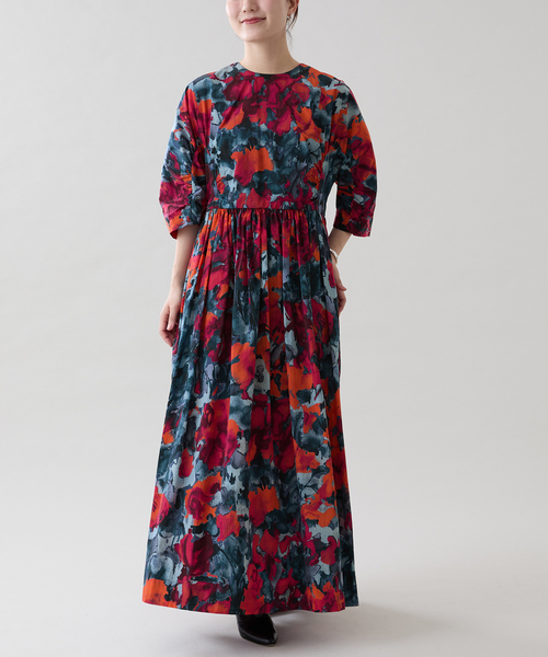 saqui ワンピース SAQUI（サキ） PRINT GATHERED ONE PIECE 25FW06 : ZOZOTOWN Yahoo!店 - 通販 - Yahoo!ショッピング