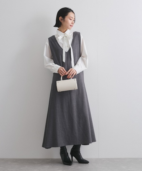 ketty ワンピース 梳毛調合繊ディープVネックフレアワンピース「洗濯機で洗える」 : ZOZOTOWN Yahoo!店 - 通販 - Yahoo!ショッピング