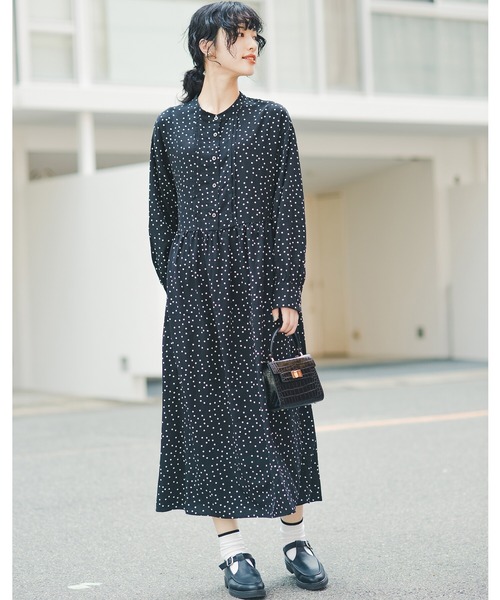 Yahoo!オークション - 「haco 」 長袖ワンピース SMALL ブラック系その...