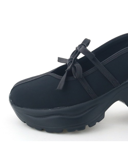 byあしながおじさん スニーカー HANDSFREE｜厚底バレエスニーカー