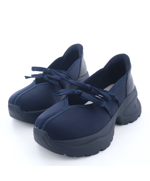 byあしながおじさん スニーカー HANDSFREE｜厚底バレエスニーカー