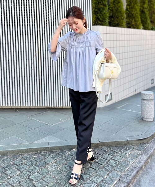 Yahoo!オークション - 「Feroux」 7分袖ブラウス F グリーン レディー...