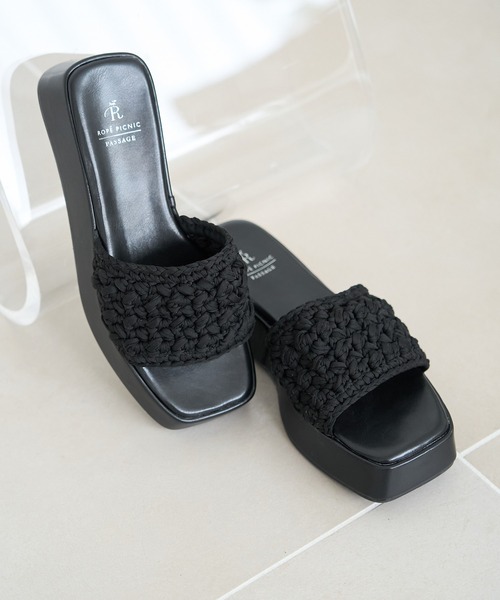 ROPE' PICNIC サンダル マクラメプラットフォームサンダル レディース : ZOZOTOWN Yahoo!店 - 通販 ...