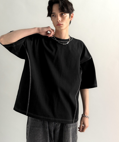 Classical Origin tシャツ 「Classical Origin」「1枚でも羽織でも。」インサイドアウト仕様2wayダブルジップTシャツ／Inside-Out Overs ...