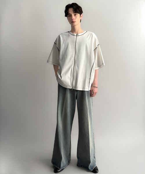 Classical Origin tシャツ 「Classical Origin」「1枚でも羽織でも。」インサイドアウト仕様2wayダブルジップTシャツ／Inside-Out Overs ...