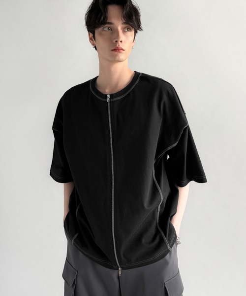 Classical Origin tシャツ 「Classical Origin」「1枚でも羽織でも。」インサイドアウト仕様2wayダブルジップTシャツ／Inside-Out Overs ...