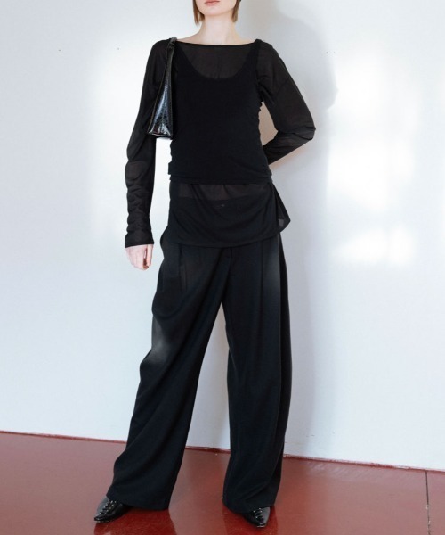 Studio Doe tシャツ Two-Piece Sheer Layering Set レディース : ZOZOTOWN Yahoo!店 ...
