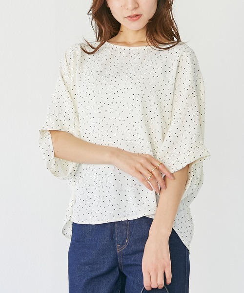 Yahoo!オークション - 「INCEDE」 ドルマンスリーブブラウス LL ブラッ...