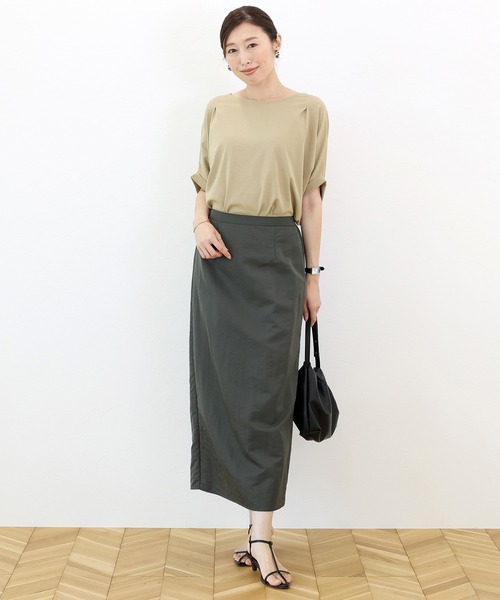 Aletta vita tシャツ 汗染み防止加工タック使いドルマンプルオーバー レディース : ZOZOTOWN Yahoo!店 - 通販 - Yahoo!ショッピング