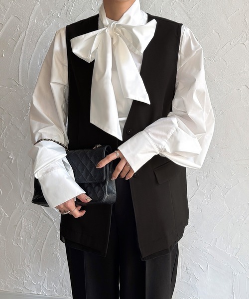 Yahoo!オークション - 「JUNOAH」 ベスト LARGE チャコールグレー レデ...