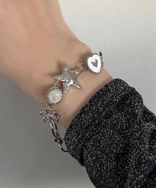 apres jour mignon ブレスレット 「apresjour mignon×ARIAZ」マルチモチーフブレスレット レディース : ZOZOTOWN Yahoo!店 - 通販 ...