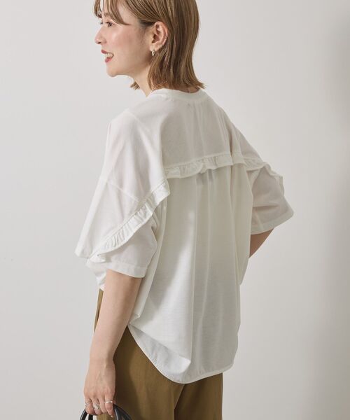 AMERICAN HOLIC tシャツ バックフリルラウンドカットプルオーバー レディース : ZOZOTOWN Yahoo!店 - 通販 - Yahoo!ショッピング