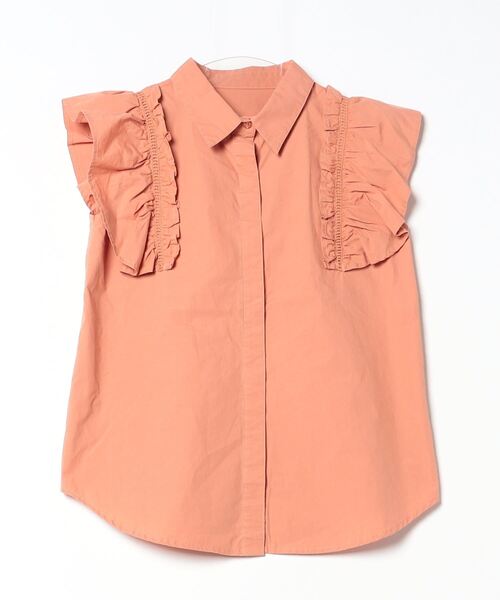 Chesty 「Chesty」 フリルノースリーブシャツ 1 オレンジ レディース : ZOZOTOWN Yahoo!店 - 通販 - Yahoo!ショッピング