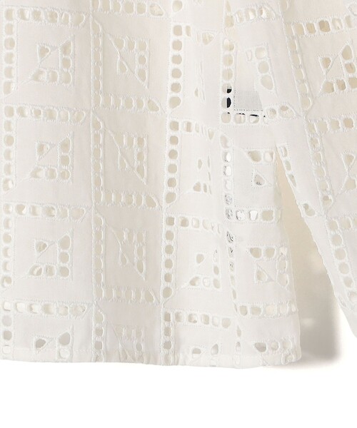 SHIPS（シップス） ブラウス シャツ 「手洗い可能」Broche スクエア