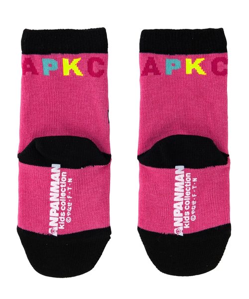 ANPANMAN KIDS COLLECTION 靴下 滑り止め加工 日本製ビッグフェイスDKKKソックス キッズ 子供 女の子 ...