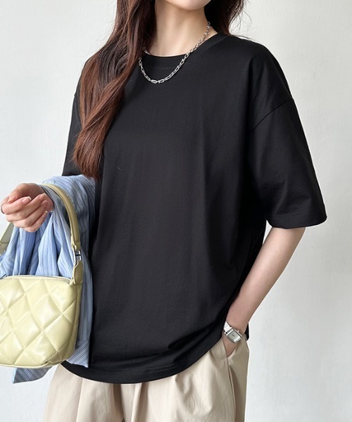 COCOMOMO tシャツ コットンTシャツ 綿100 ドロップショルダー 無地 Tシャツ カットソー レディース : ZOZOTOWN Yahoo!店 - 通販 - Yahoo!ショッピング