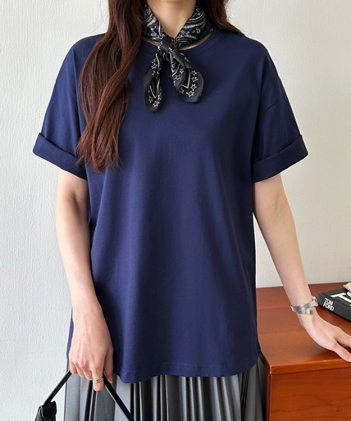 COCOMOMO tシャツ コットンTシャツ 綿100 ドロップショルダー 無地 Tシャツ カットソー レディース : ZOZOTOWN Yahoo!店 - 通販 - Yahoo!ショッピング