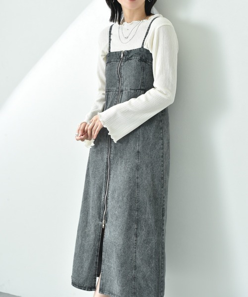 INTERPLANET ワンピース ジャンパースカート デニムZIPキャミワンピース レディース : ZOZOTOWN Yahoo!店 - 通販 - Yahoo!ショッピング