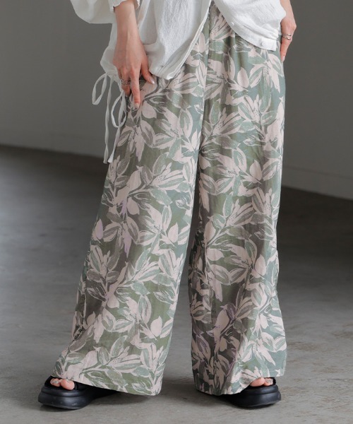 HUG.U パンツ 綿100％ ボタニカルパンツ レディース : ZOZOTOWN Yahoo!店 - 通販 - Yahoo!ショッピング